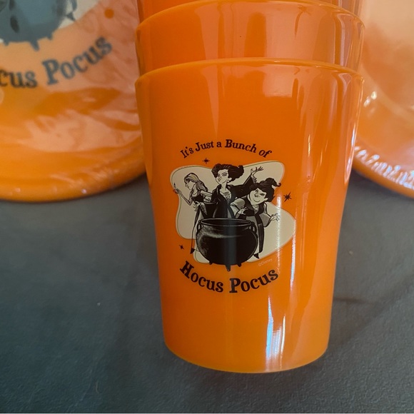 Disney | Holiday | Disney Hocus Pocus Plastic Plates And Cup Set | Poshmark